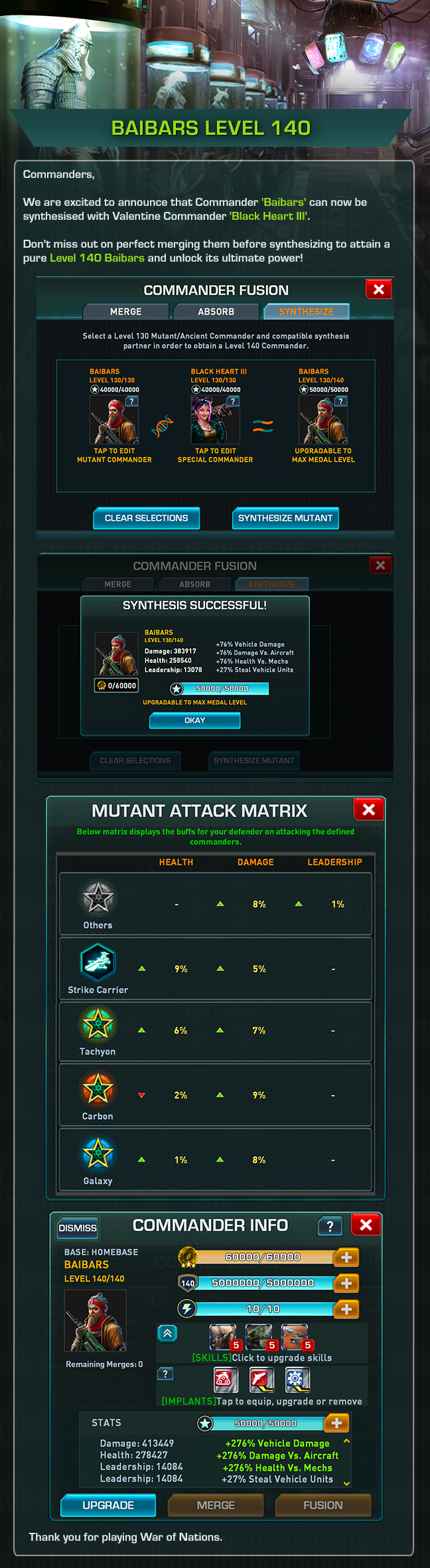 Baibars - Ancient Commander – War of Nations